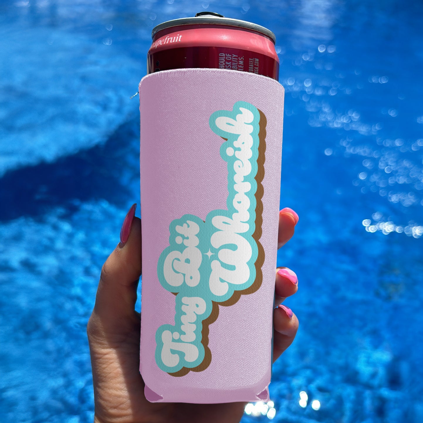 Papersalt Slim Can Koozies: Snarky Humor with Retro Design