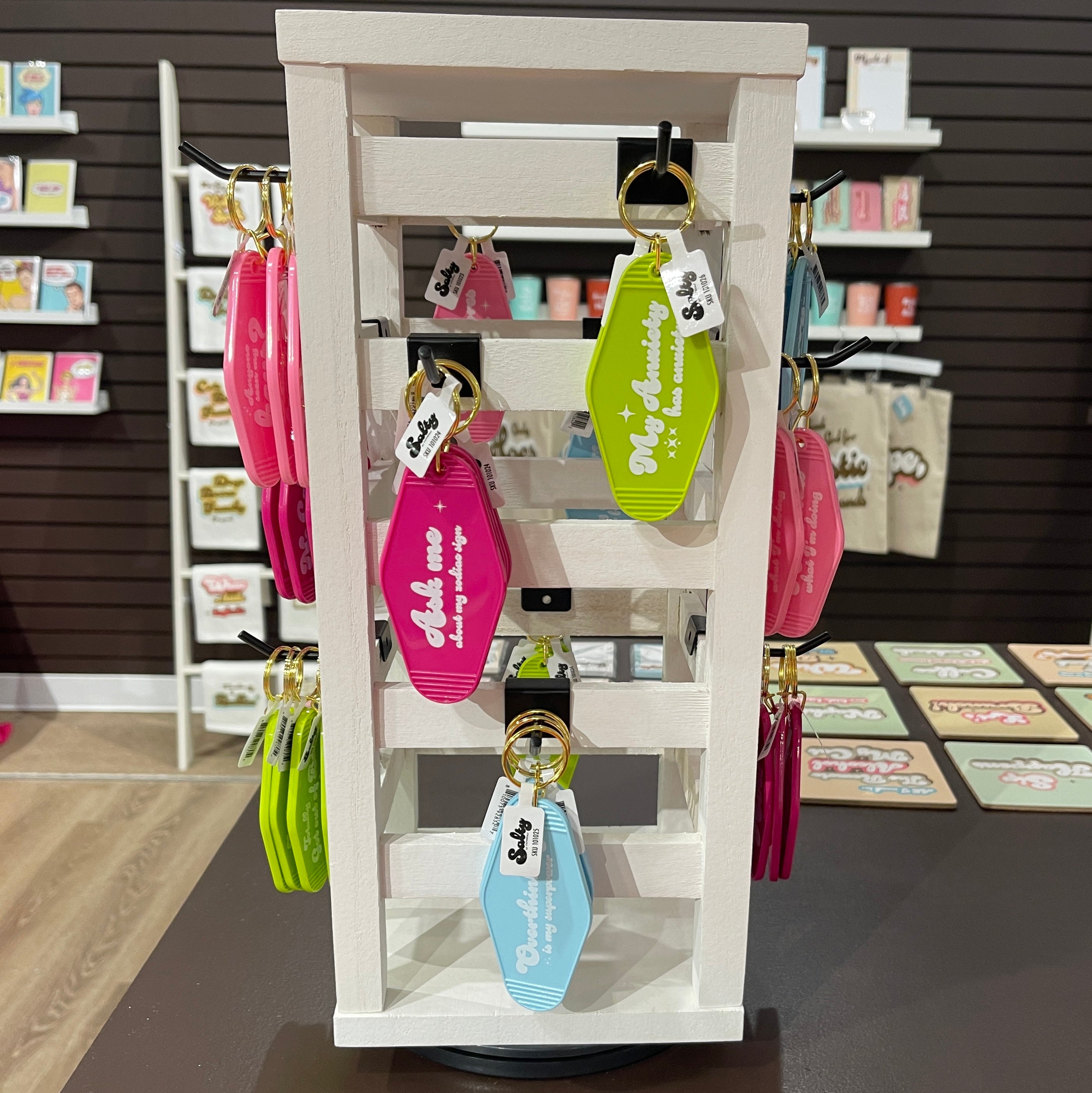 Papersalt Motel Keychains: Funny with Retro Vibe