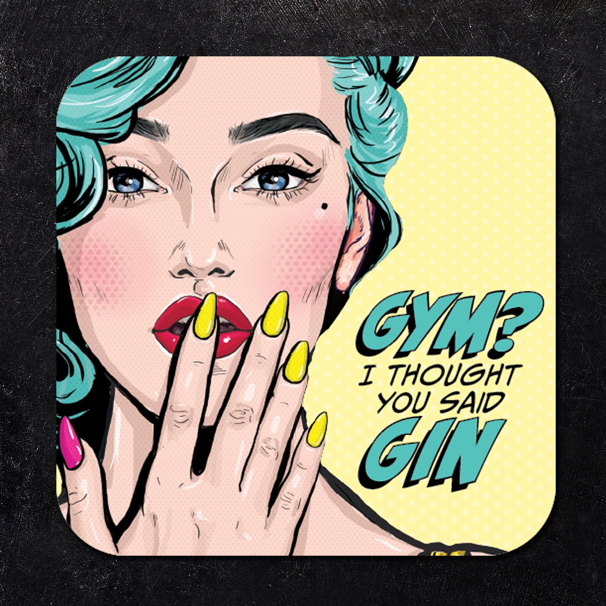 Gym? I Thought You Said Gin Paper Coaster Set – Papersalt