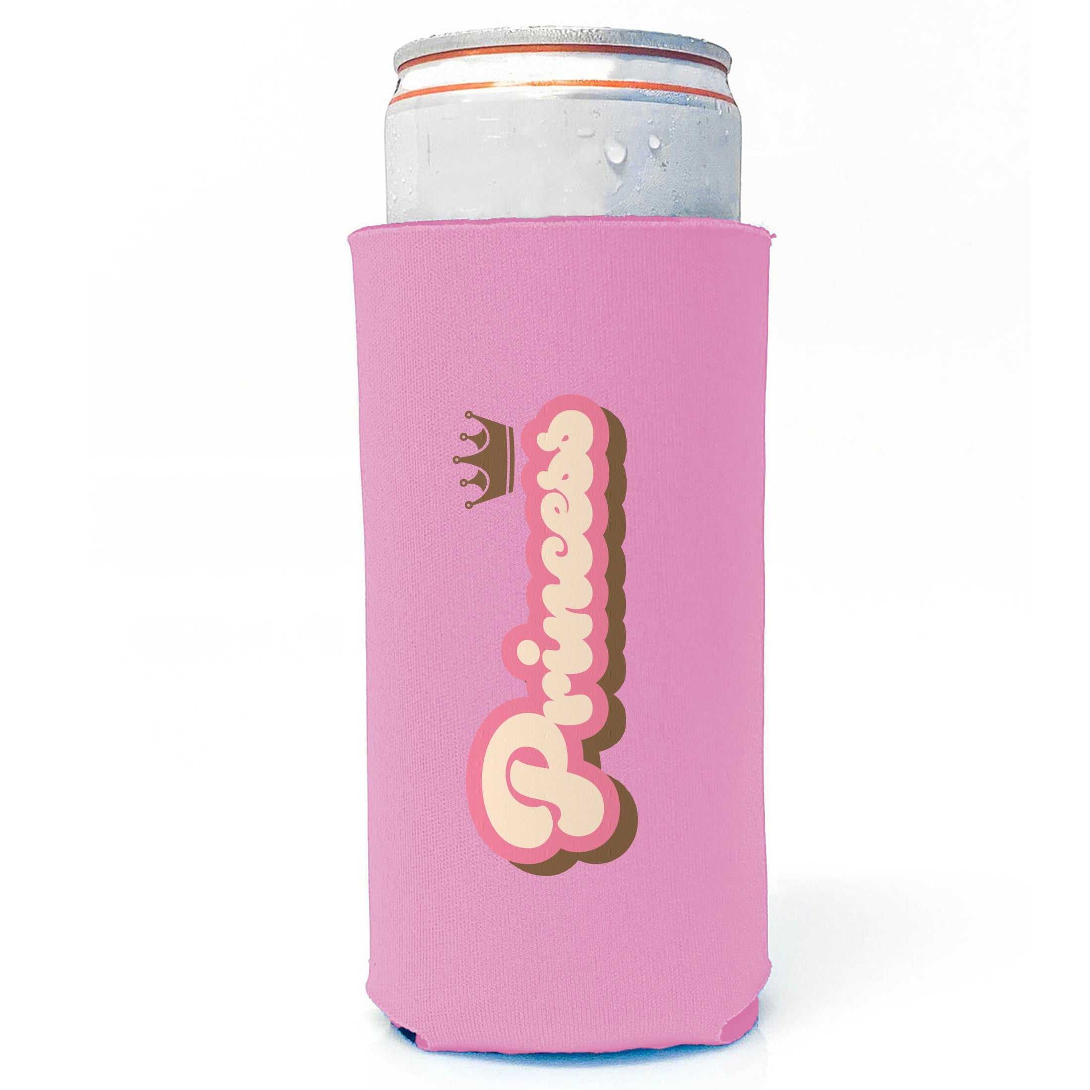 Papersalt Slim Can Koozies: Chill with your Princess Can Cooler!