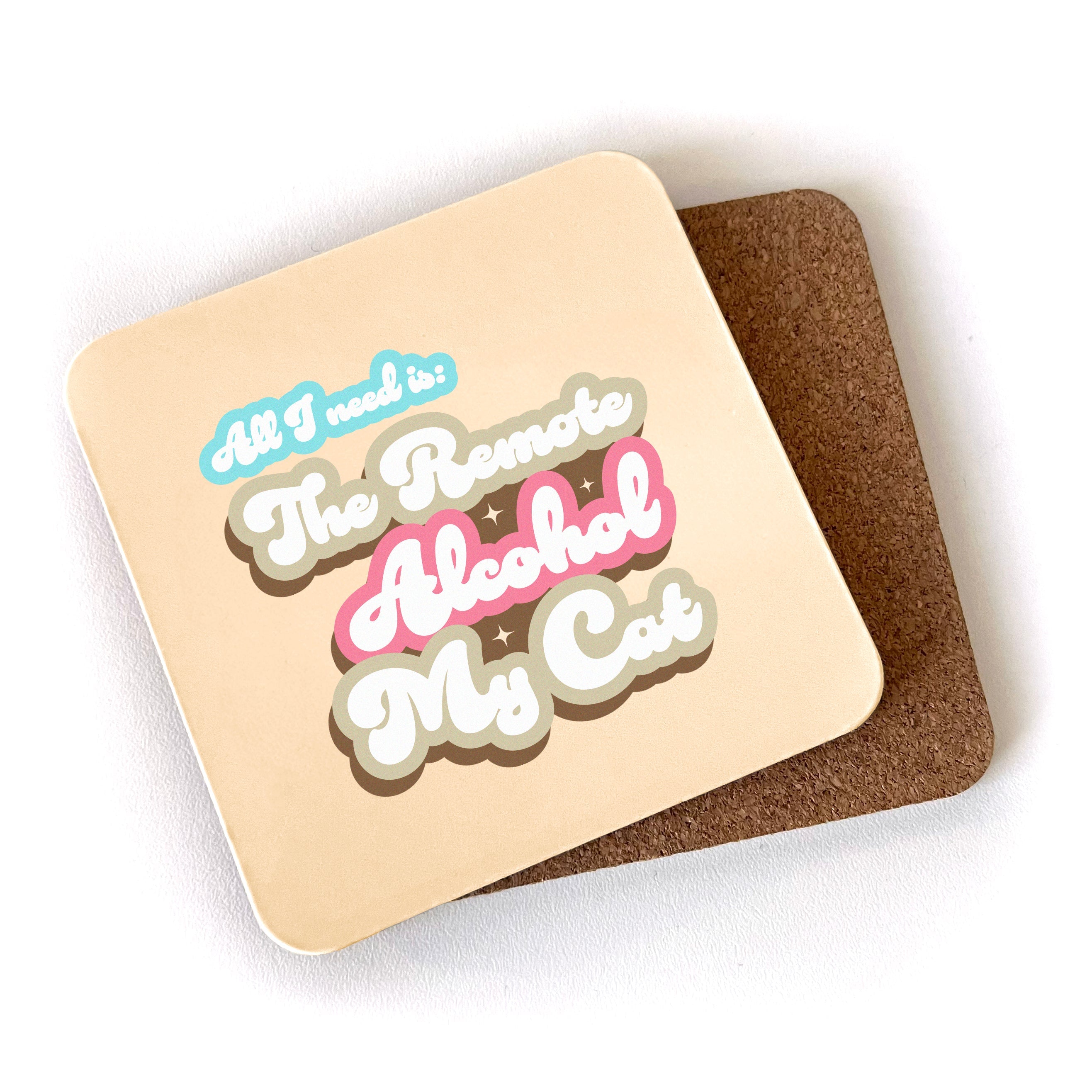 Papersalt Coasters: Alcohol and Cat Themed