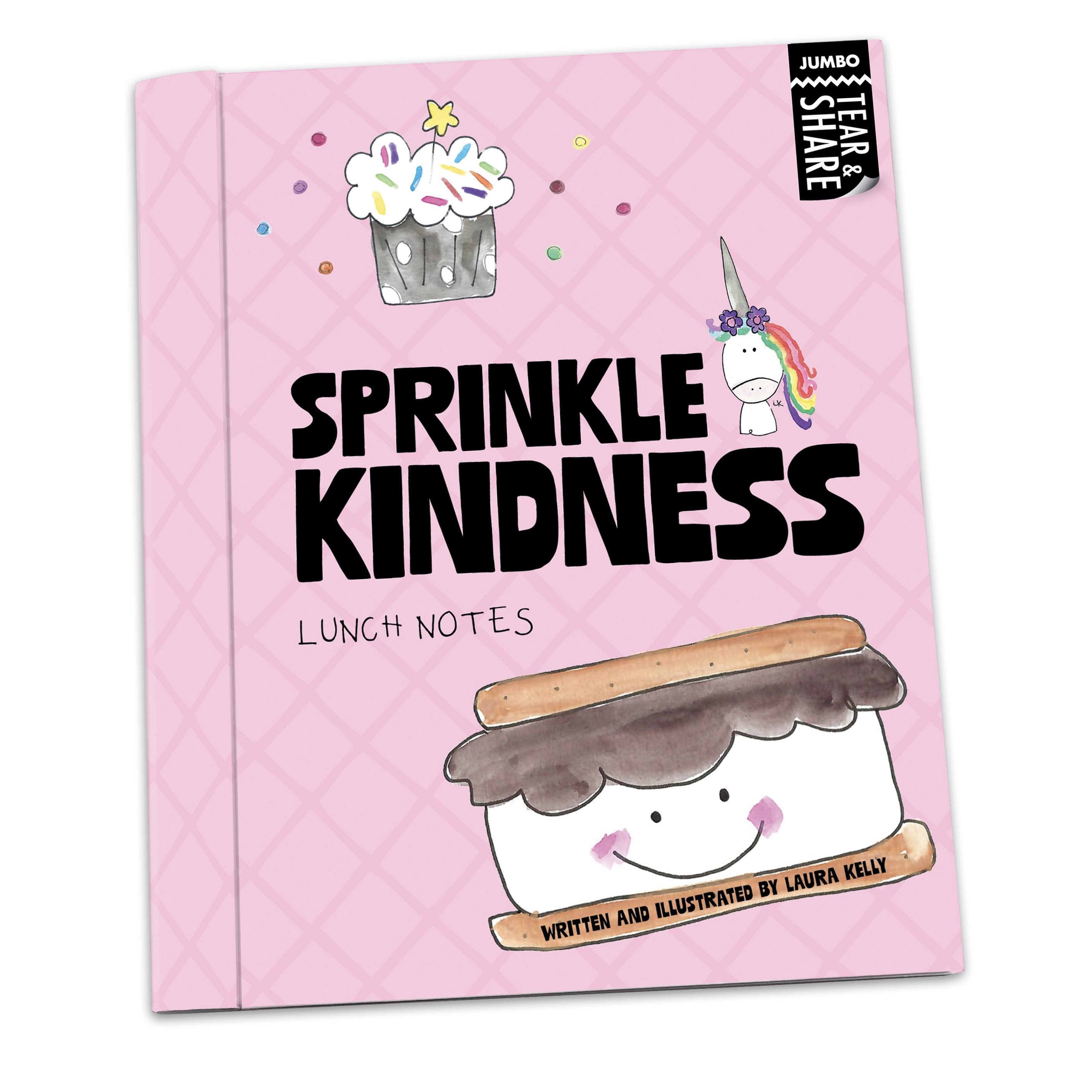 Sprinkle Kindness Jumbo Tear & Share Lunch Notes for Kids | Papersalt