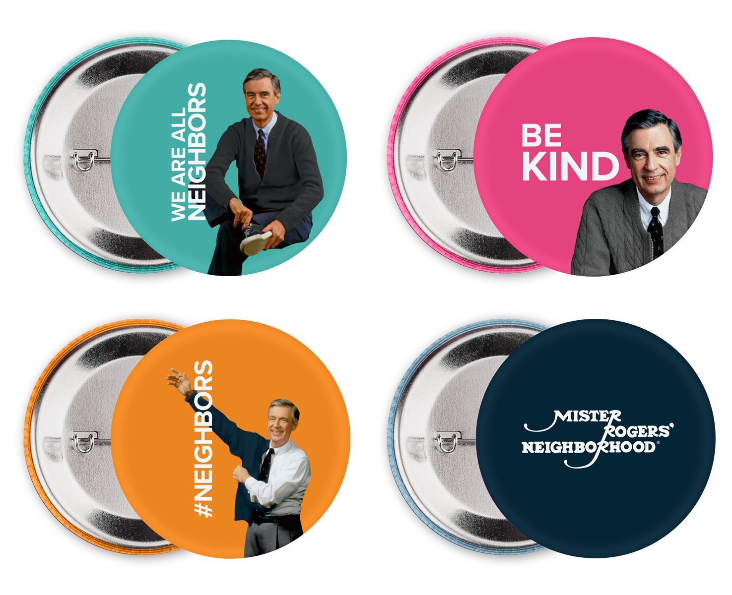 Mr. Rogers Inspirational Button Set | Papersalt | Pop Culture Gifts