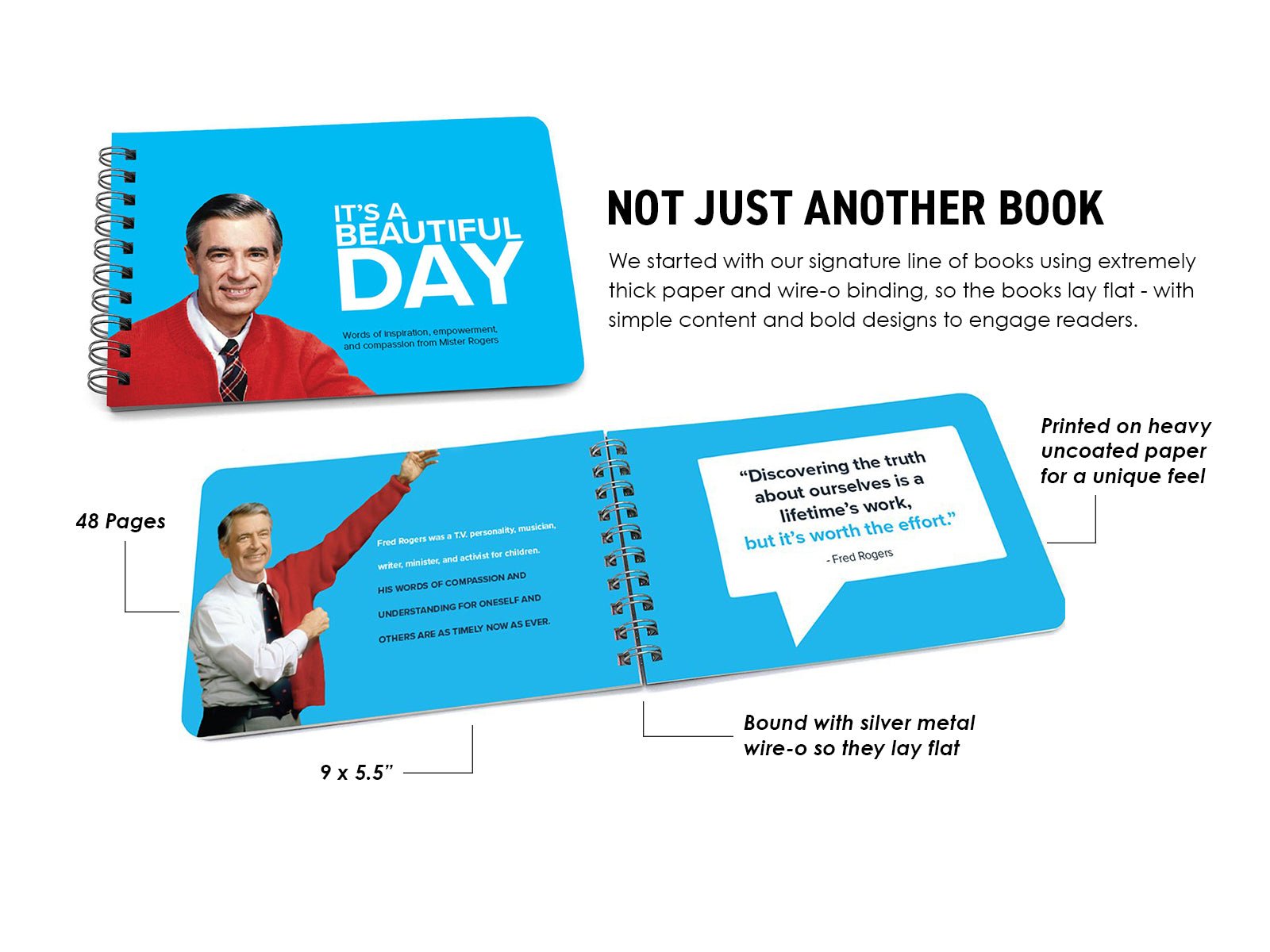 Mister Rogers Quote Book | It's a Beautiful Day | Papersalt